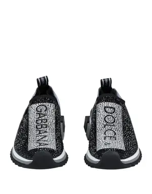 Dolce & Gabbana Embellished Knit Low-top Sneakers