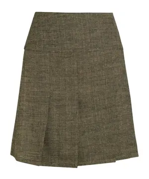 Our Legacy Pleated Midi Skirt - Green