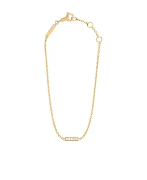 Celine Line Bracelet In Gold And Diamonds - Yellow