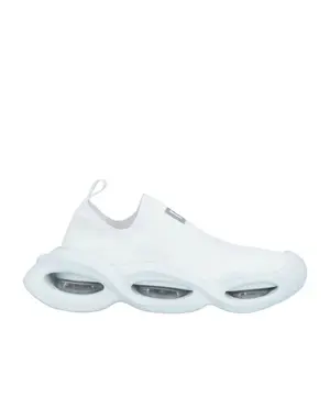 Dolce & Gabbana Solid Color Leather Platform Sneakers - White