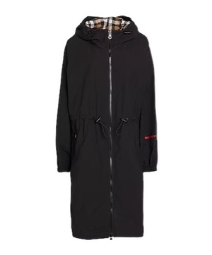 Burberry Hooded Trench Coat - Black
