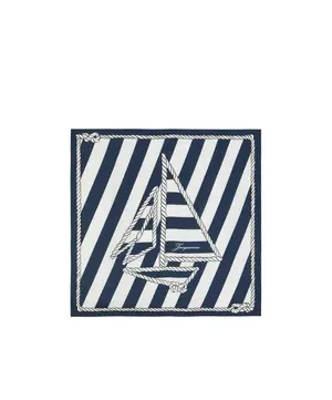 Jacquemus Printed Silk Scarf - Blue