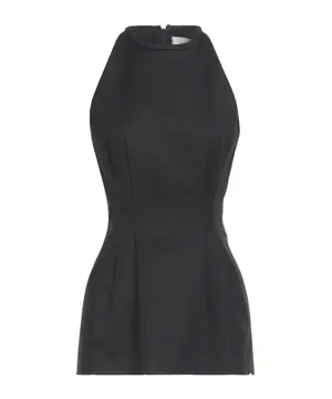 Sportmax Sleeveless Crew Neck Top - Black