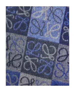 Loewe Anagram Scarf In Wool And Cashmere