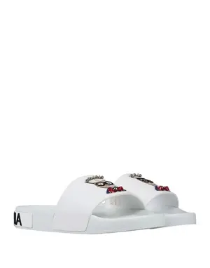 Dolce & Gabbana Round Toe Casual Slippers