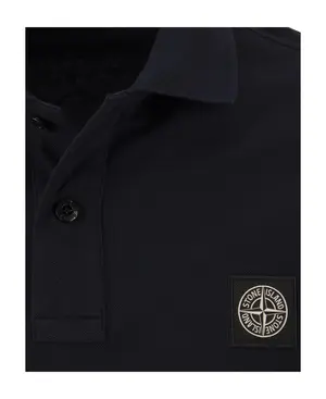 Stone Island Logo Polo Shirt - Blue