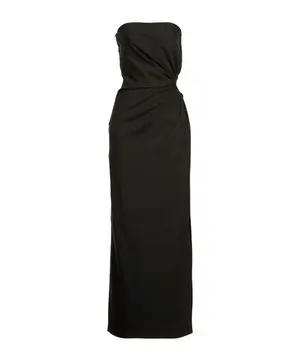 Max Mara Pleated Bandeau Dress