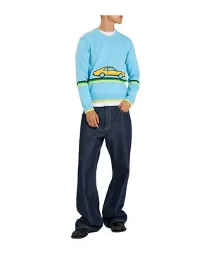 J.W.ANDERSON Car Striped Cotton-knit Jumper