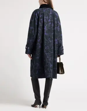 Burberry Floral Print Long Coat