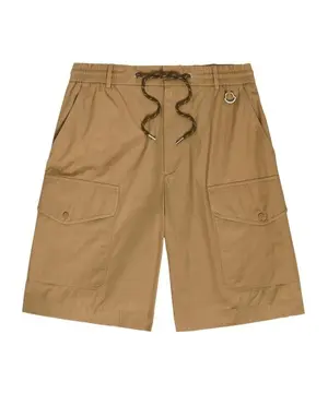 Moncler Cotton Cargo Shorts - Brown