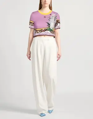 Dolce & Gabbana Cropped T-shirt With Graphic Print