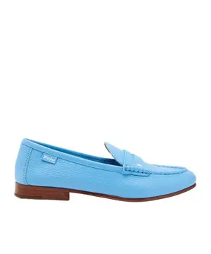 Polo Ralph Lauren Logo Pebbled Leather Loafers