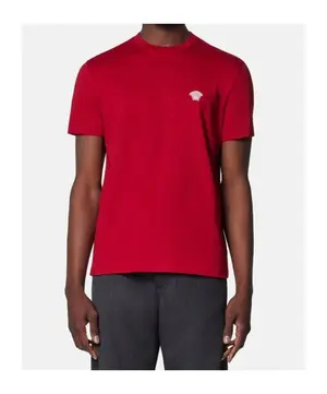 Versace Medusa-embroidered T-shirt