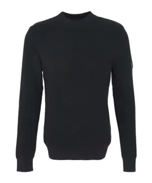 Barbour Crawley Crew Neck Jumper - Black