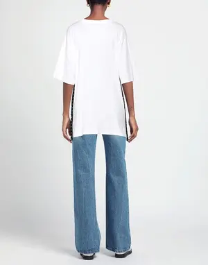 Dolce & Gabbana Two-tone T-shirt With Lace-up Detail