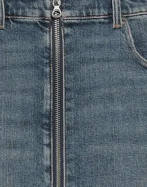 DIESEL® Denim Pencil Skirt With Zip Front
