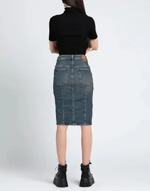 DIESEL® Denim Pencil Skirt With Zip Front