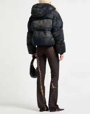 DIESEL® Hooded Padded Denim Jacket