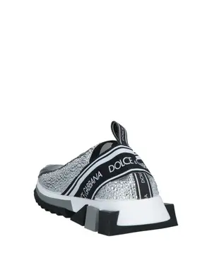 Dolce & Gabbana Two-tone Embellished Slip-on Sneakers