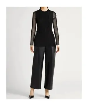 Sportmax Tulle Long Sleeve Top