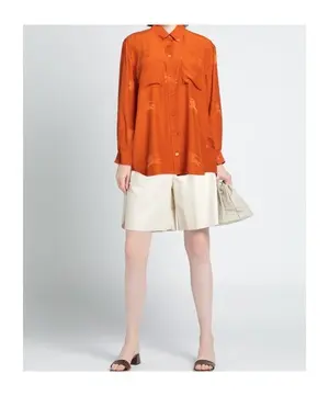 Burberry Long Sleeve Shirt With Logo And Pockets