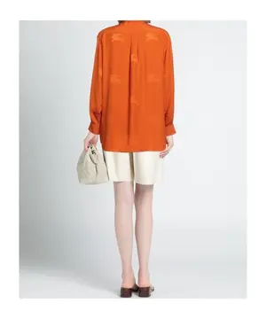 Burberry Long Sleeve Shirt With Logo And Pockets