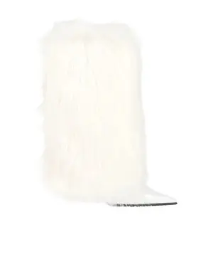 Dolce & Gabbana Pointed Toe Padded Boots - White