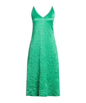 GANNI Crinkled Slip Dress