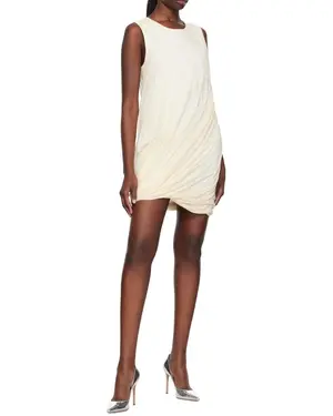 Helmut Lang Bubble Sheer-overlay Dress