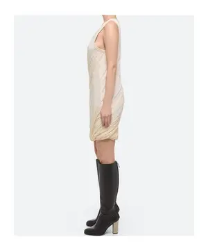 Helmut Lang Bubble Sheer-overlay Dress