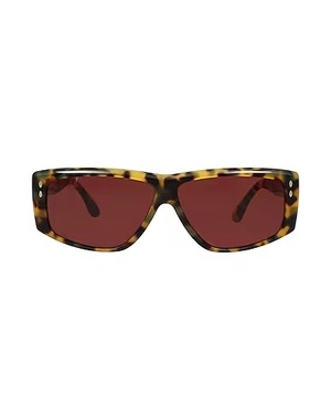 Isabel Marant Étoile Tortoiseshell Print Sunglasses - Red