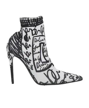 Dolce & Gabbana Fashion Two-tone Ankle Boots - Black