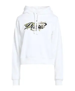 DIESEL® Solid Color Printed Hoodie - White