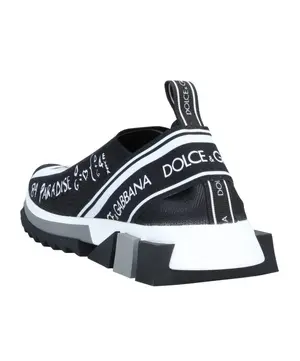 Dolce & Gabbana Two-tone Sock Sneakers - Black