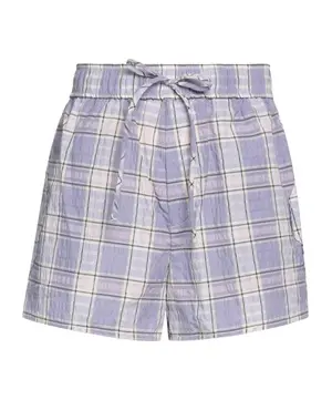 GANNI Tartan Plaid Drawstring Shorts