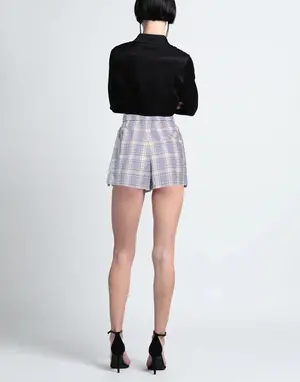 GANNI Tartan Plaid Drawstring Shorts
