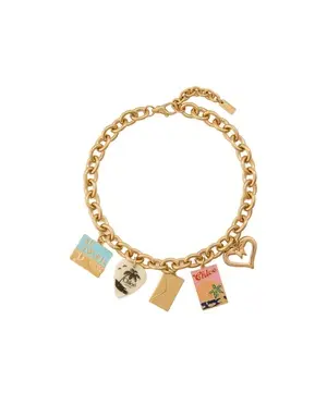 Chloé Postcards Charm Necklace - Yellow