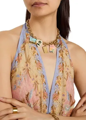 Chloé Postcards Charm Necklace