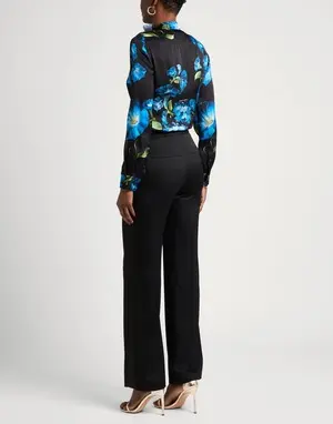 Dolce & Gabbana Floral Satin Shirt With Bow Detail