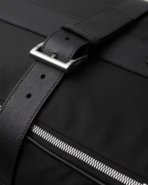 Prada Medium Re-nylon And Saffiano Leather Suitcase
