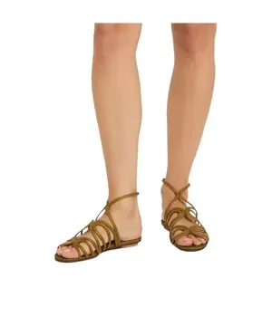 AQUAZZURA Handmade Straw Woven Sandals