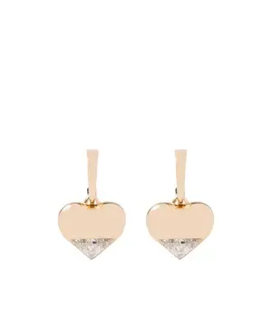 Prada Eternal Gold Pendant Earrings In Gold And Laboratory-grown Diamonds - Yellow