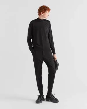 Prada Wool Blend Tailored Pants