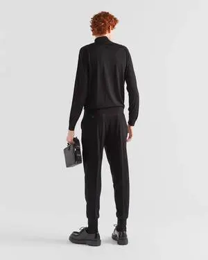Prada Wool Blend Tailored Pants