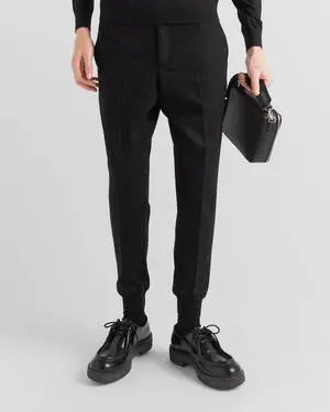 Prada Wool Blend Tailored Pants