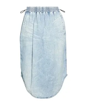 DIESEL® Light Wash Denim Midi Skirt
