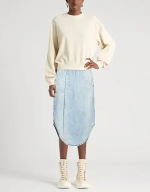 DIESEL® Light Wash Denim Midi Skirt