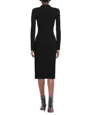 Dolce & Gabbana Solid Color Stretch Slim-fit Dress