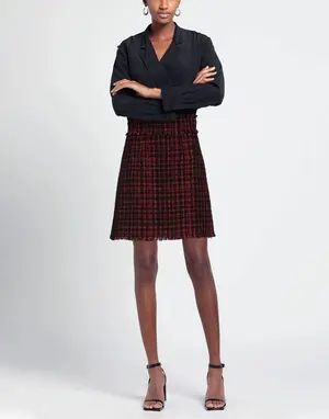 Dolce & Gabbana Flared Checked Tweed Skirt