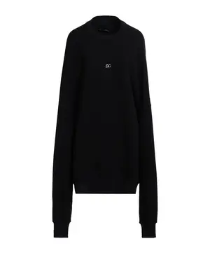 Dolce & Gabbana Solid Color Fleece Sweatshirt - Black